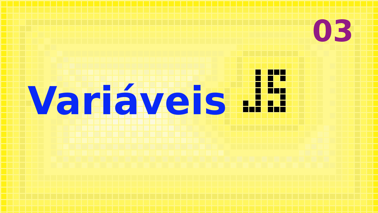 Variáveis em JavaScript. Vídeo 03 Variáveis em JavaScript. Vídeo 03